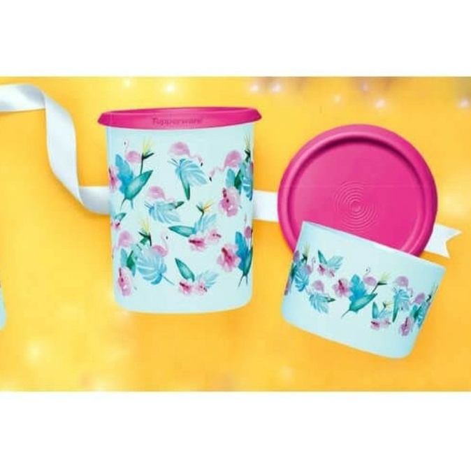 Tupperware ® Kit instantânea Flamingo 3 peças | Shopee Brasil