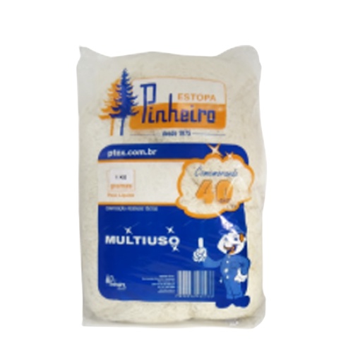 Estopa Pinheiro Multiuso 800g Estopa Branca | Shopee Brasil