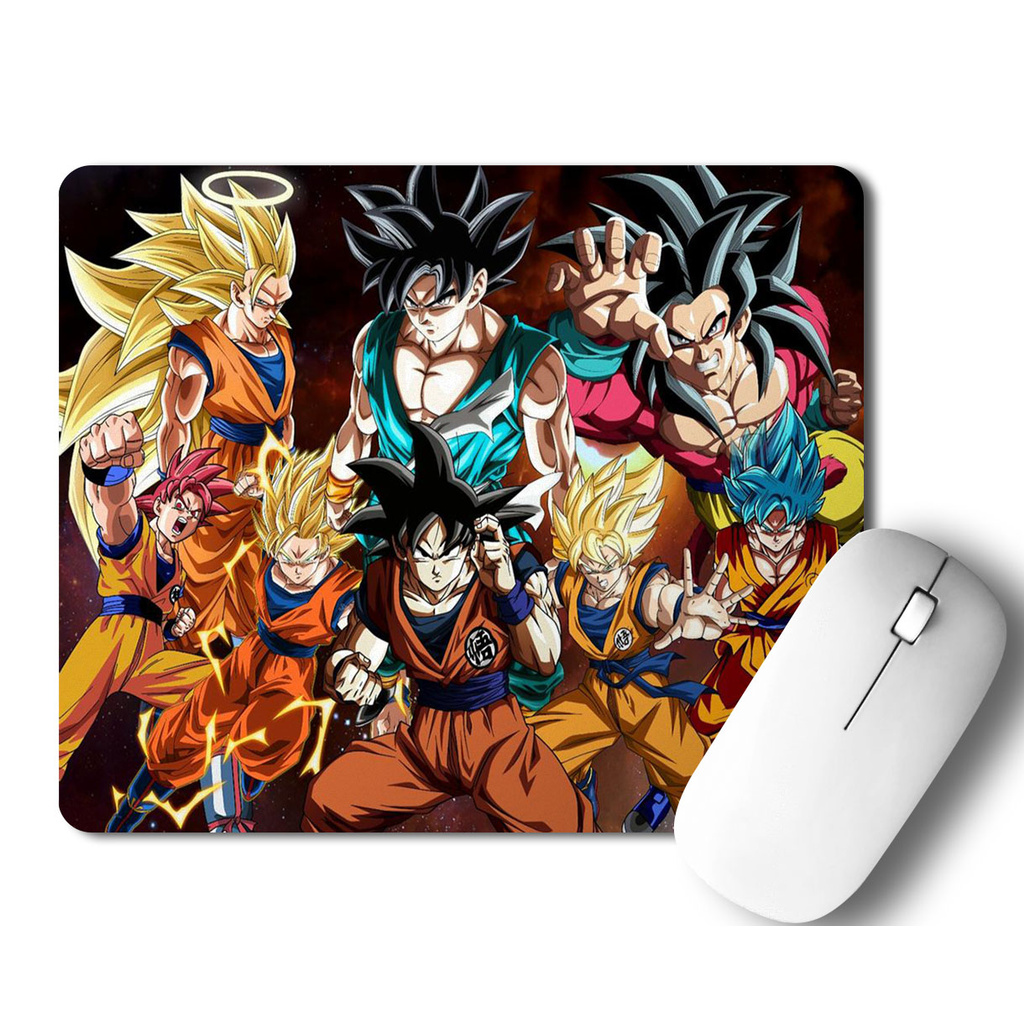 Mouse Pad Personalizado Dragon Ball Goku TRansformações | Shopee Brasil