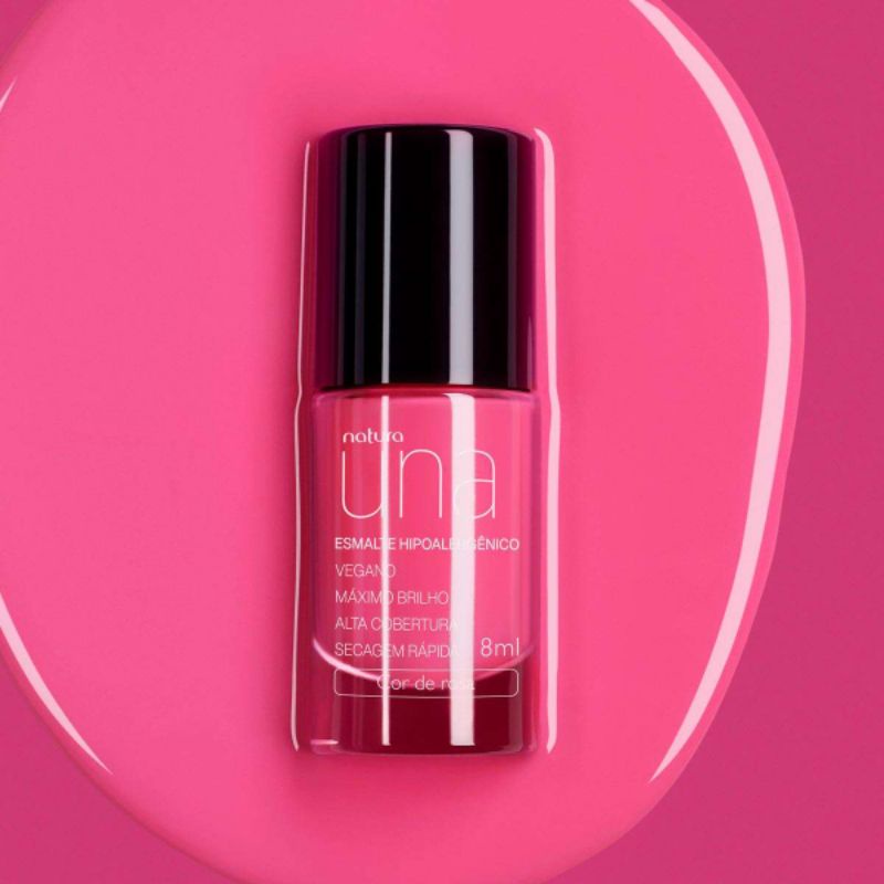 Natura Esmalte para Unhas Una Cor de Rosa - 8ml | Shopee Brasil