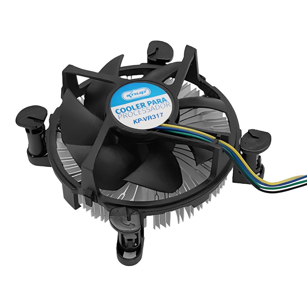 Cooler Para Processador 4 Pinos PWM Intel LGA 775 1156 1155 1150 1151 ...