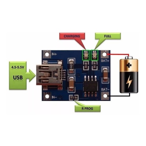 4 Módulo Carregador De Baterias De Lítio Tp4056 Arduino Uno | Shopee Brasil