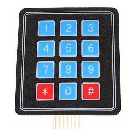 2 X Teclado Membrana Matricial 4x3 12 Teclas - Arduino | Shopee Brasil
