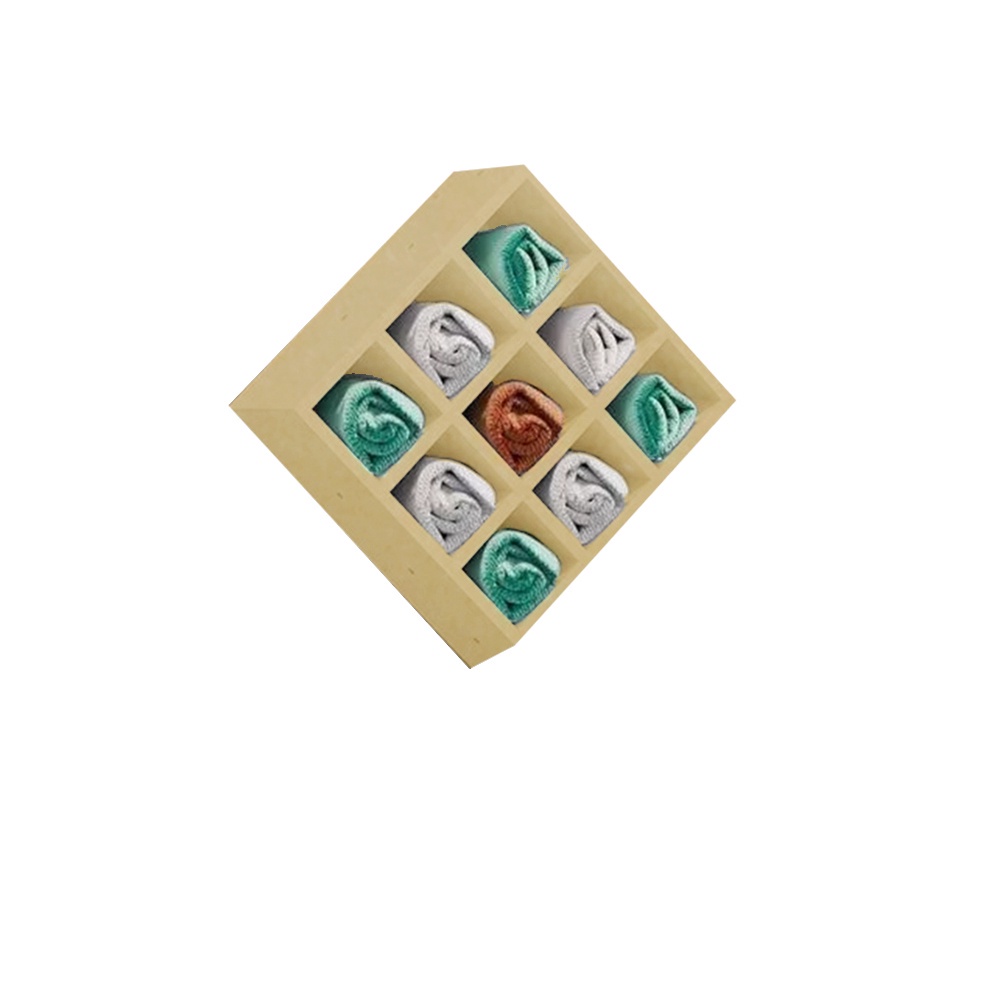 porta toalha 9 lugares natural Hub18 | Shopee Brasil