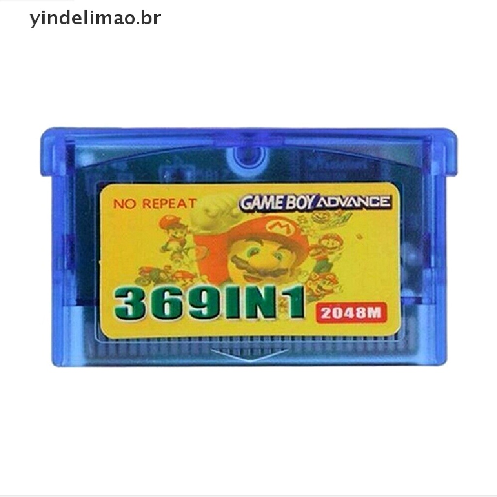 yindelimao 】 369 Em 1 Cartucho De Cartão Multicart Para Game Boy Advance GBA SP NDS NDSL Inglês ...