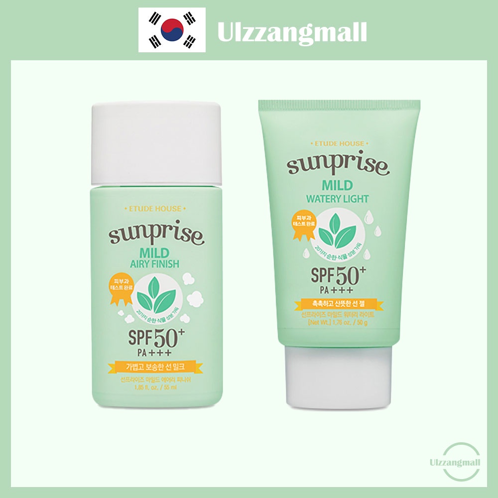 [Acabamento Sunprise Mild Airy Spf50 + Pa + 55ml/Watery Light 50g | Shopee Brasil