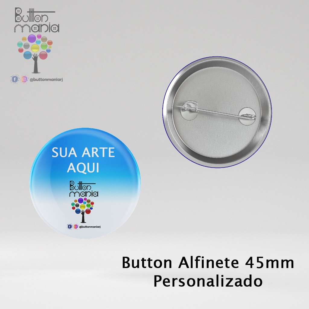 Kit 25 Pin Bottons Personalizados 45mm | Shopee Brasil