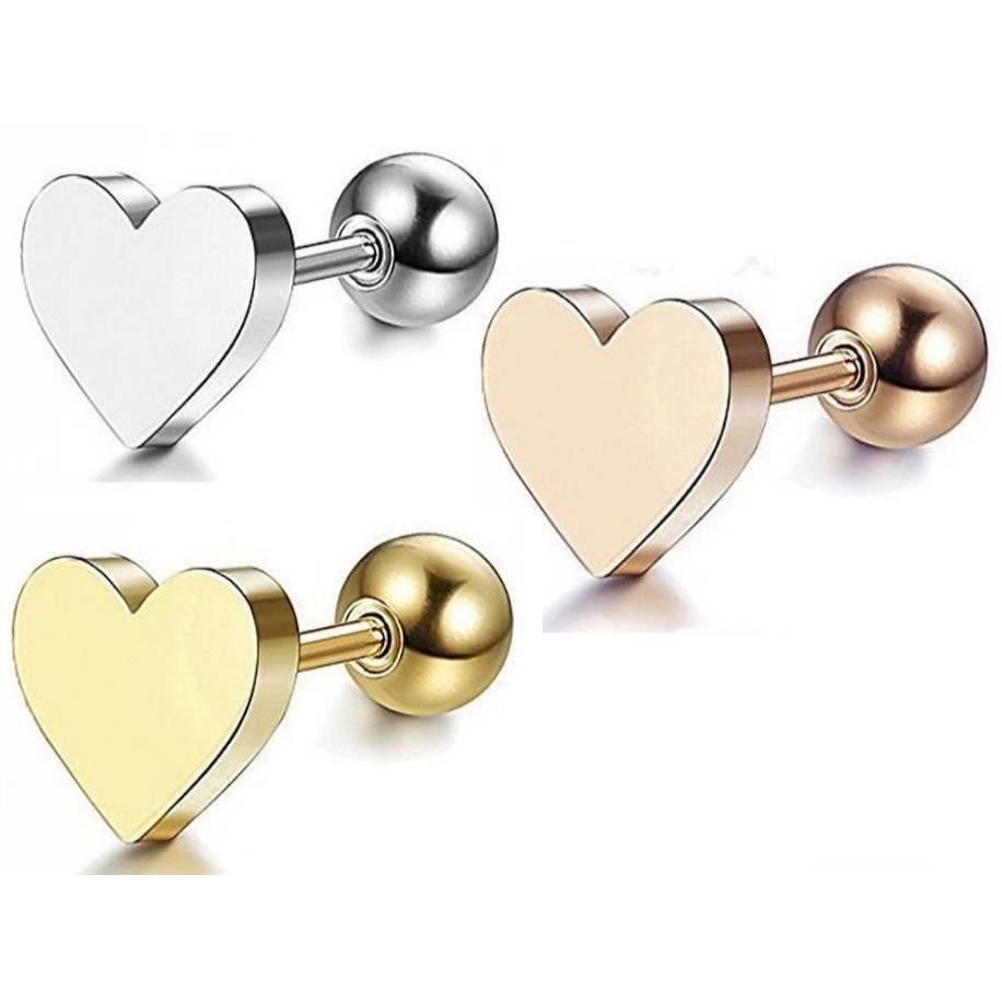 Piercing Barbell Titânio Coração Tragus Conch Helix | Shopee Brasil