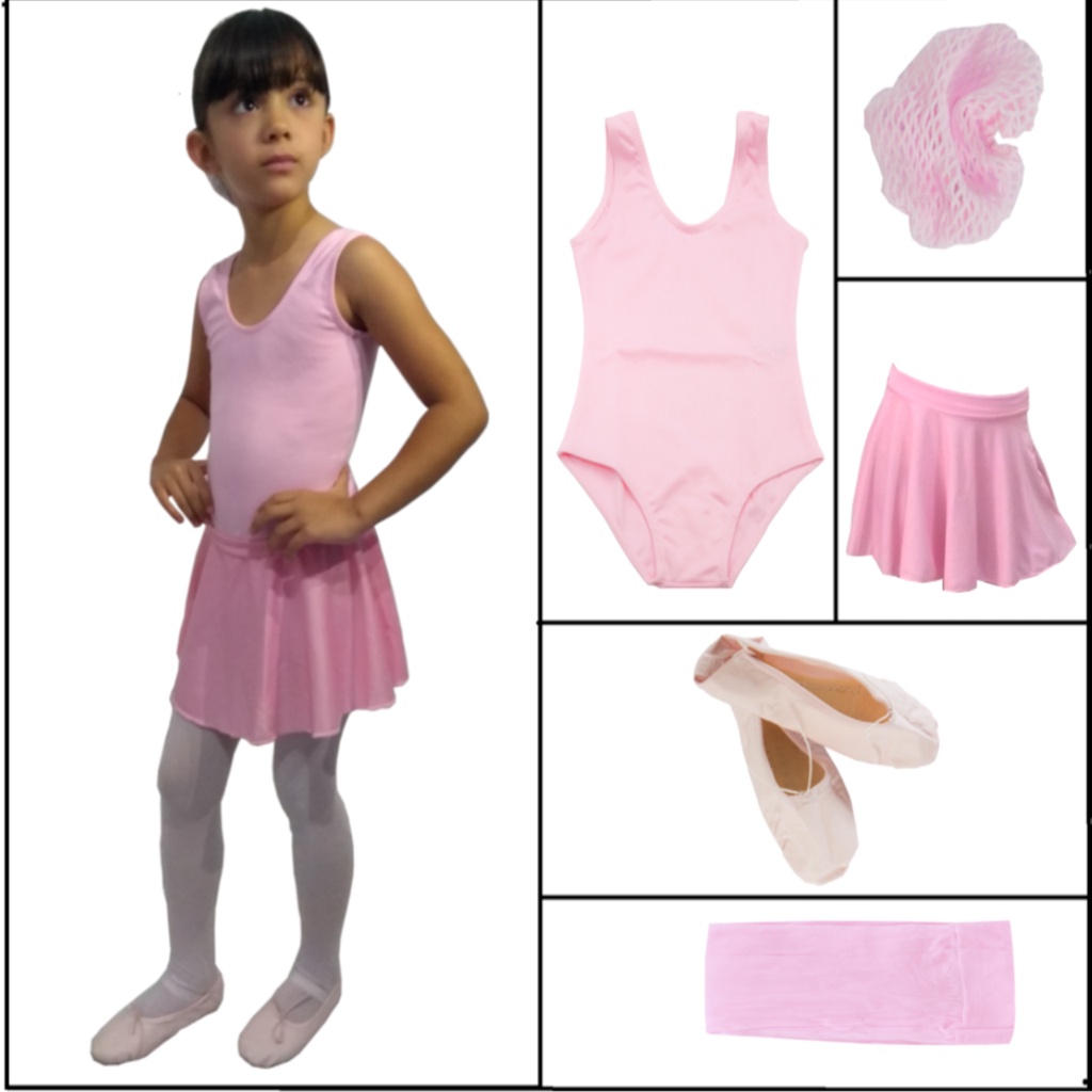 Roupa de Ballet, Balé Clássico , Bailarina , Conjunto de balé Rosa Com ...