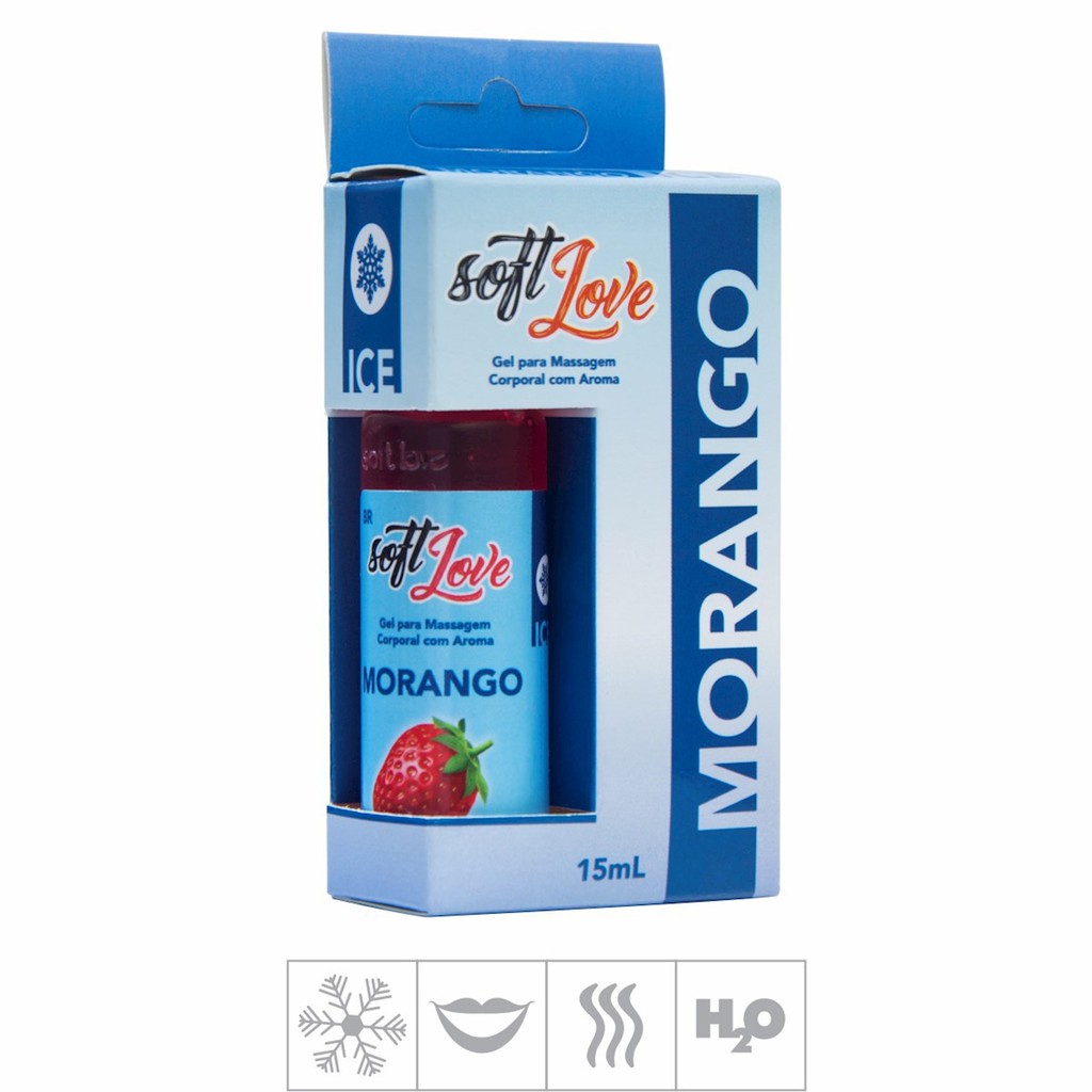 GEL COMESTÍVEL SOFT LOVE ICE Morango 15ML | Shopee Brasil