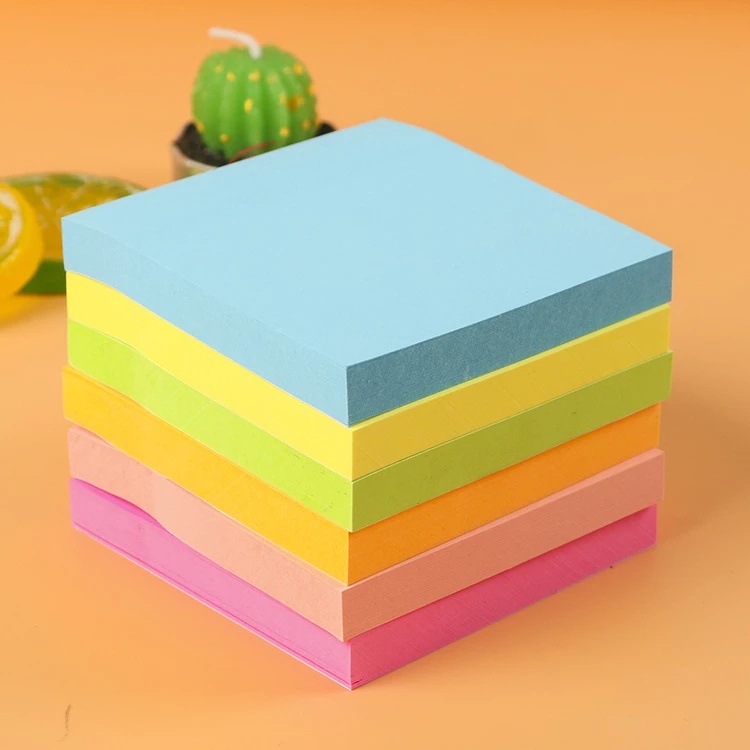 100 Folhas Creatividade Cor Da Memo @ @ Rando De Papel Pad Sticky Notes ...
