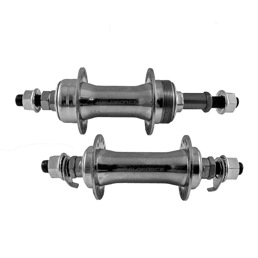 Cubo Bike Dianteiro Traseiro Aço Esfera Rosca Cromado Mtb 36f Bicicleta ...