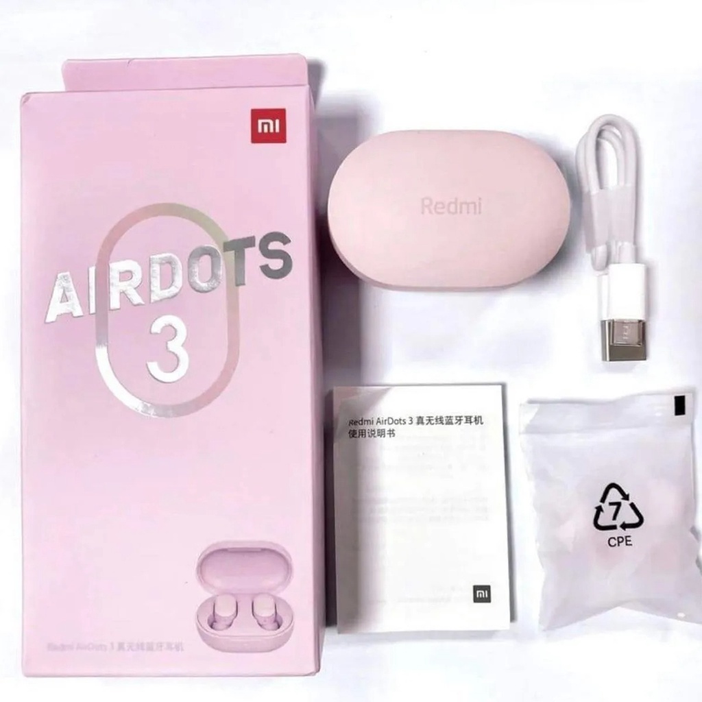 Novo Airdots 3 Original Xiaomi Redmi Pronta Entrega Rosa | Shopee Brasil