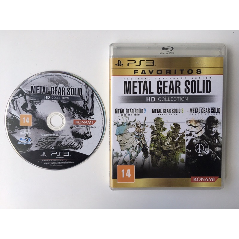 Metal Gear Solid HD Collection PS3 Mídia Física Original pronta entrega ...