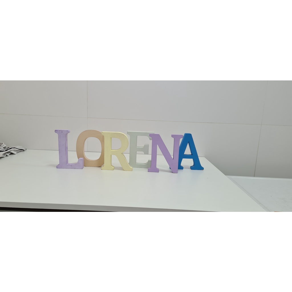 Letras em MDF nome Lorena | Shopee Brasil
