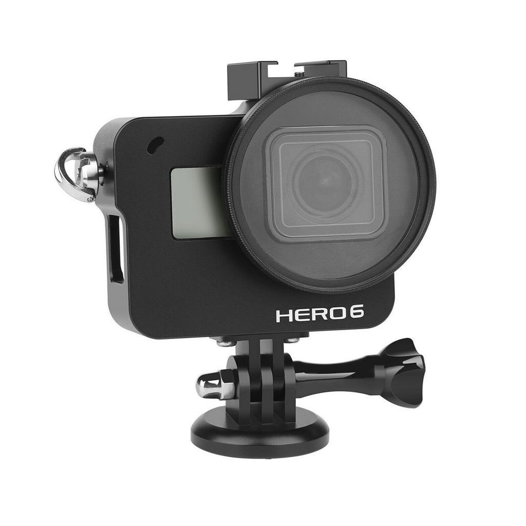 Frame Case Proteção Alumínio + Lente Uv Gopro Hero 6 Black - Imp. Hero ...