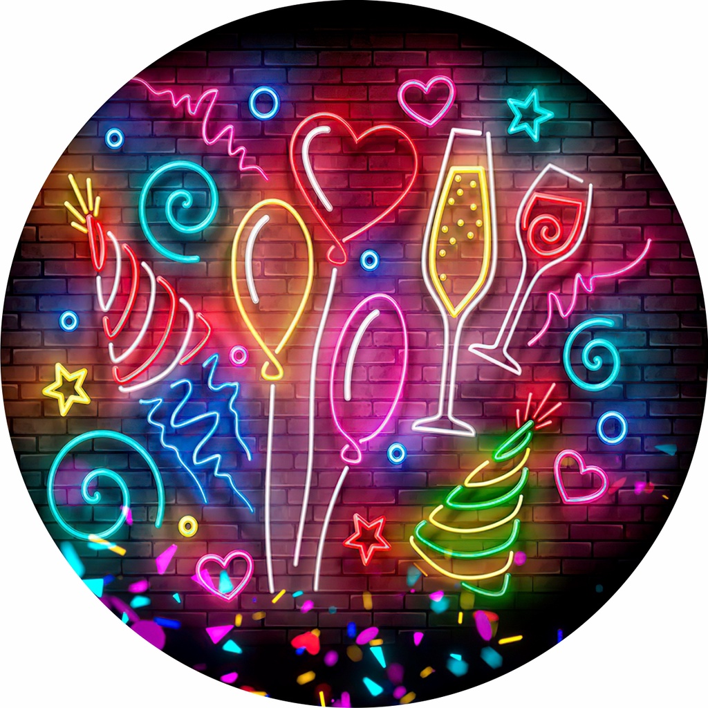 Painel Redondo Neon | Shopee Brasil