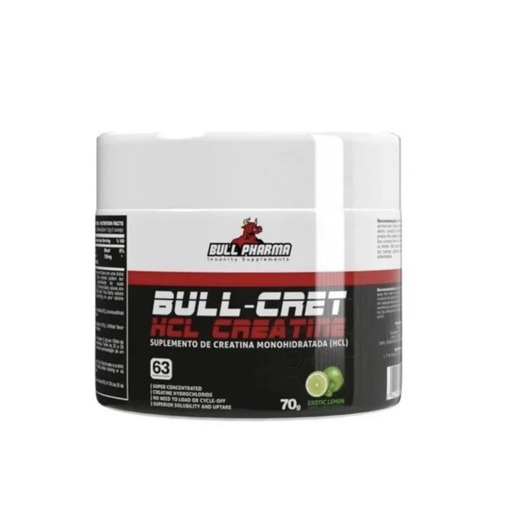 Bull-Cret HCL Creatine (Limão) | Shopee Brasil