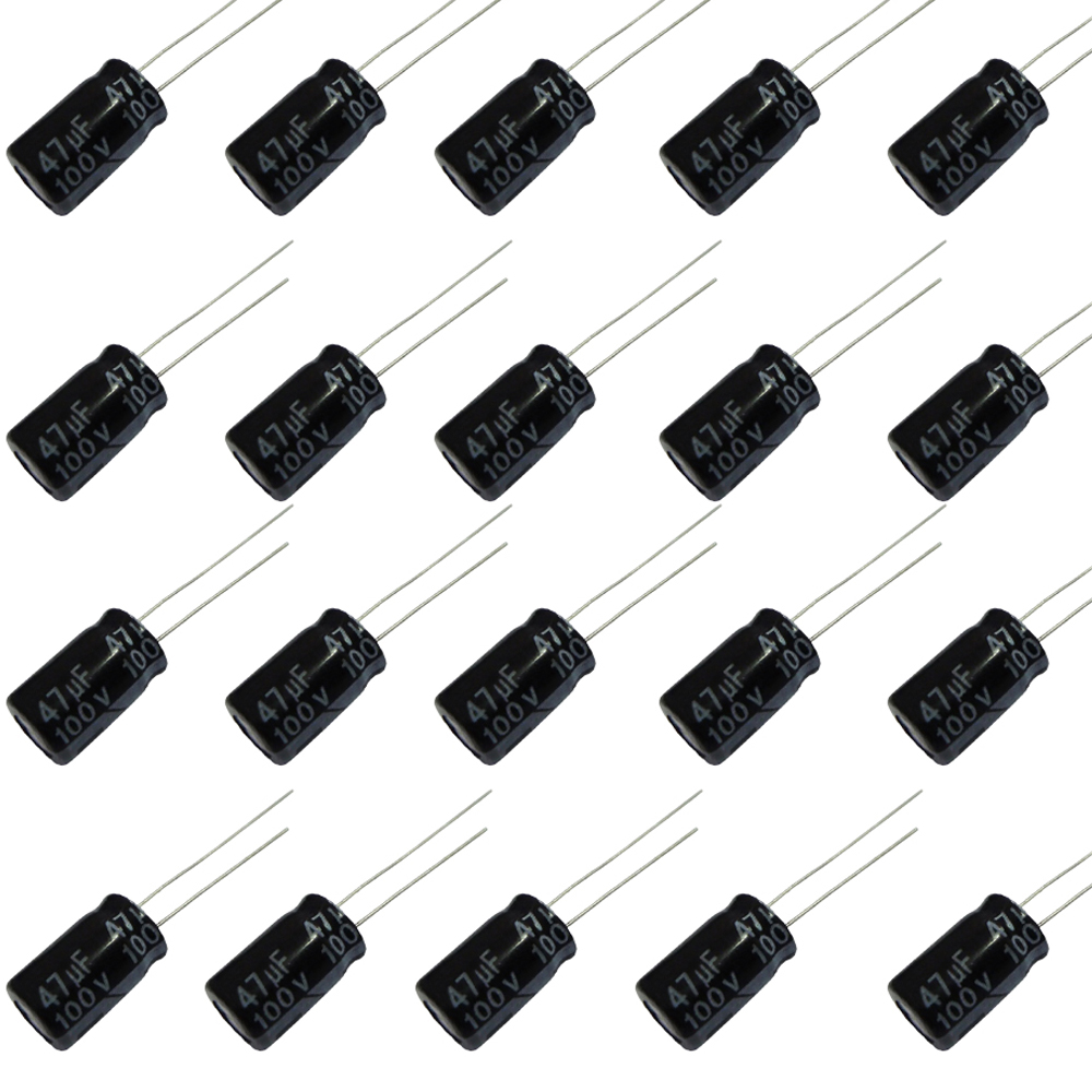 Kit 50 Capacitores De Driver Para Corneta 47x100 Capacitor Bipolar 47 X ...
