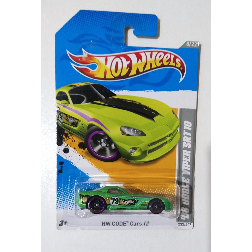 Hot Wheels - '06 Dodge Viper SRT10 2012 - HW CODE CARS - V5537 | Shopee ...