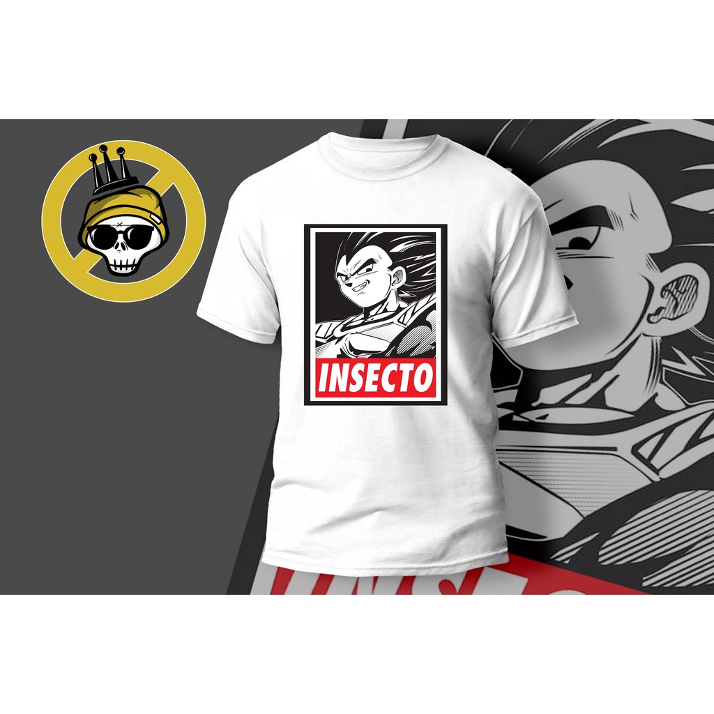 Camiseta Dragon Ball Vegeta Insecto | Shopee Brasil
