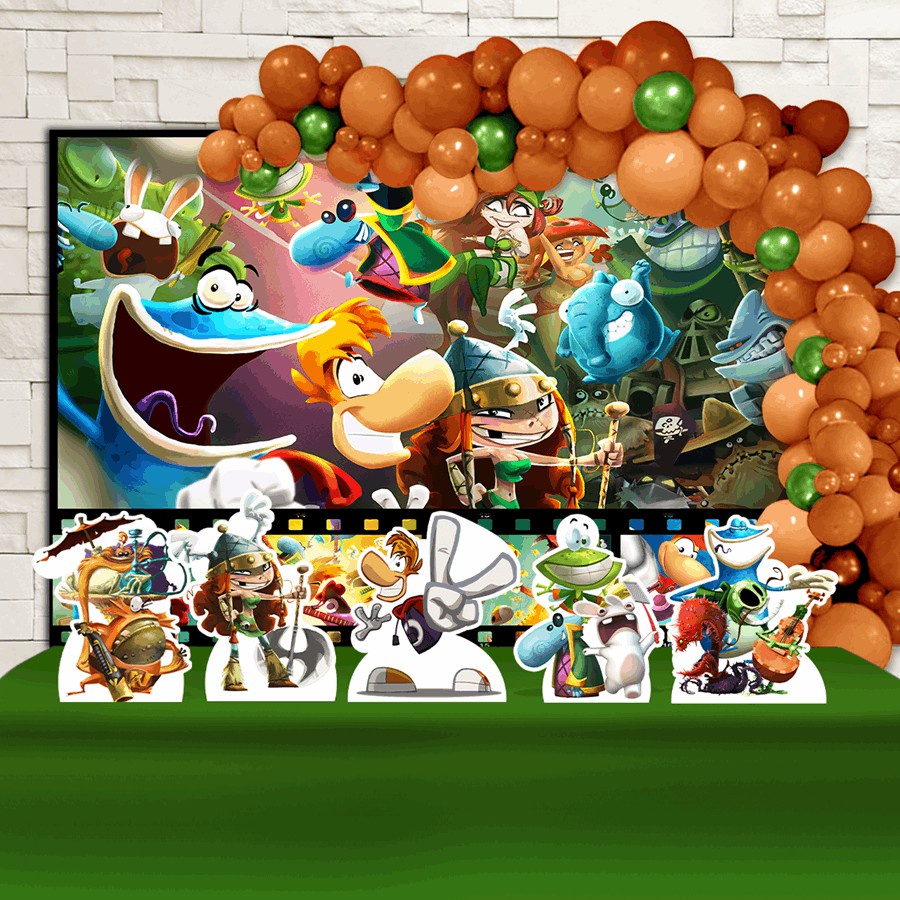Festa Aniversário Infantil Rayman Legends Cenários Kit Ouro | Shopee Brasil
