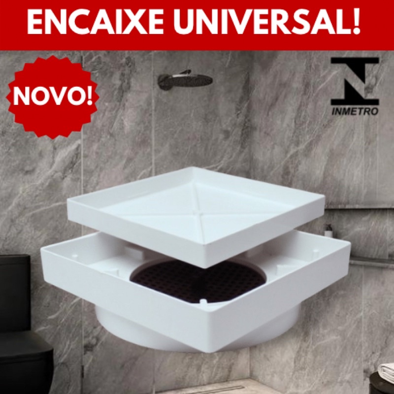 Ralo Oculto Seca Piso Porcelanato Inteligente Anti odor Invisível ...