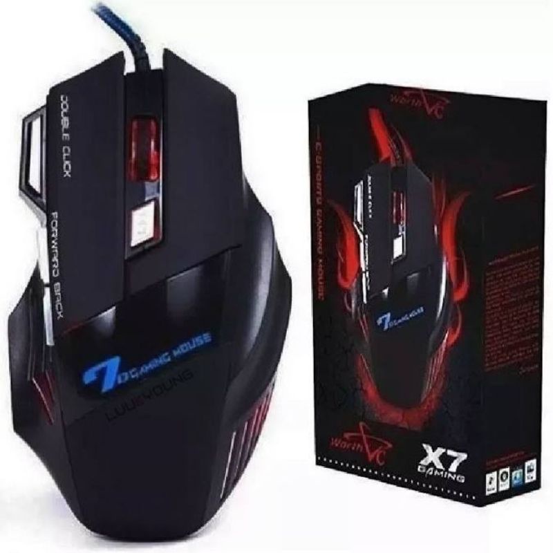 Mouse Gamer BMax X7 Gaming Com 4 funções DPI Botão gatilho Double ...