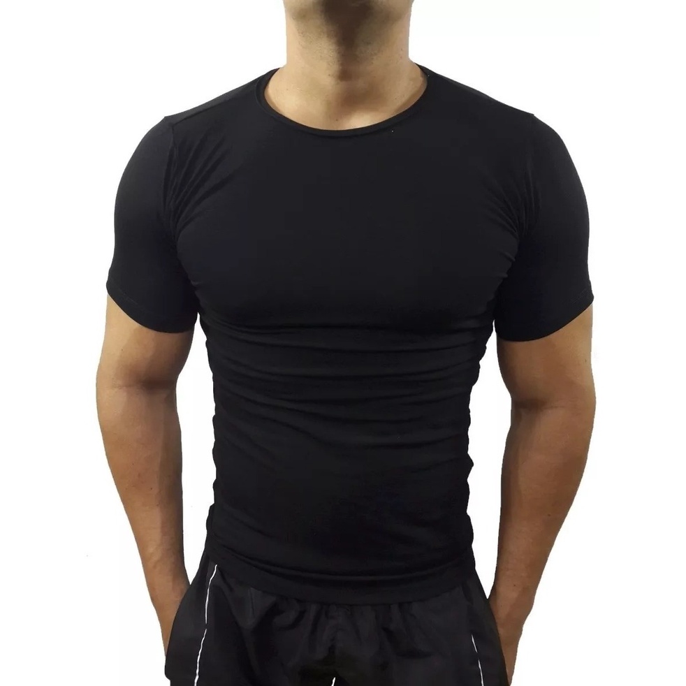 Camisa Masculina Lisa Manga Curta - Slim Fit | Shopee Brasil
