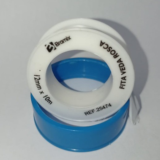 Fita Veda Rosca Bramix Excelente Qualidade 12mm por 10 metros | Shopee ...