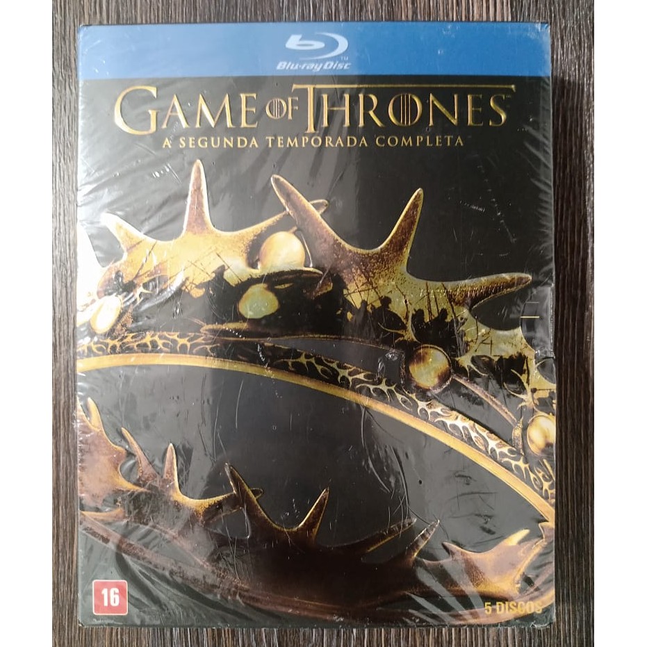 Game Of Thrones Box Blu Ray Segunda Temporada Novo Lacrado Shopee Brasil