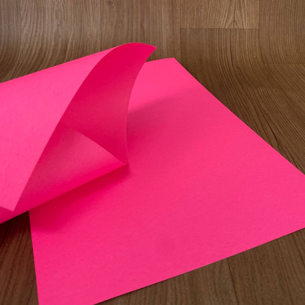 Papel Coloplus Neon 180gr 5 Unidades | Shopee Brasil