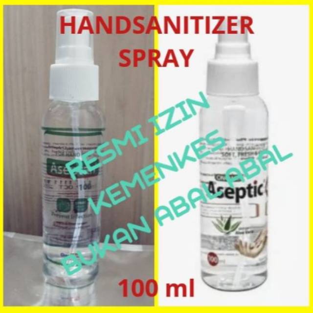 Handsanitzer SPRAY ASEPTAN 100 ml | Aseptic PLUS 100 ml | Shopee Brasil