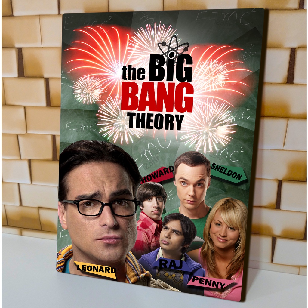 Quadro Decorativo Série com Tema The Big Bang Theory Impressão à Laser ...