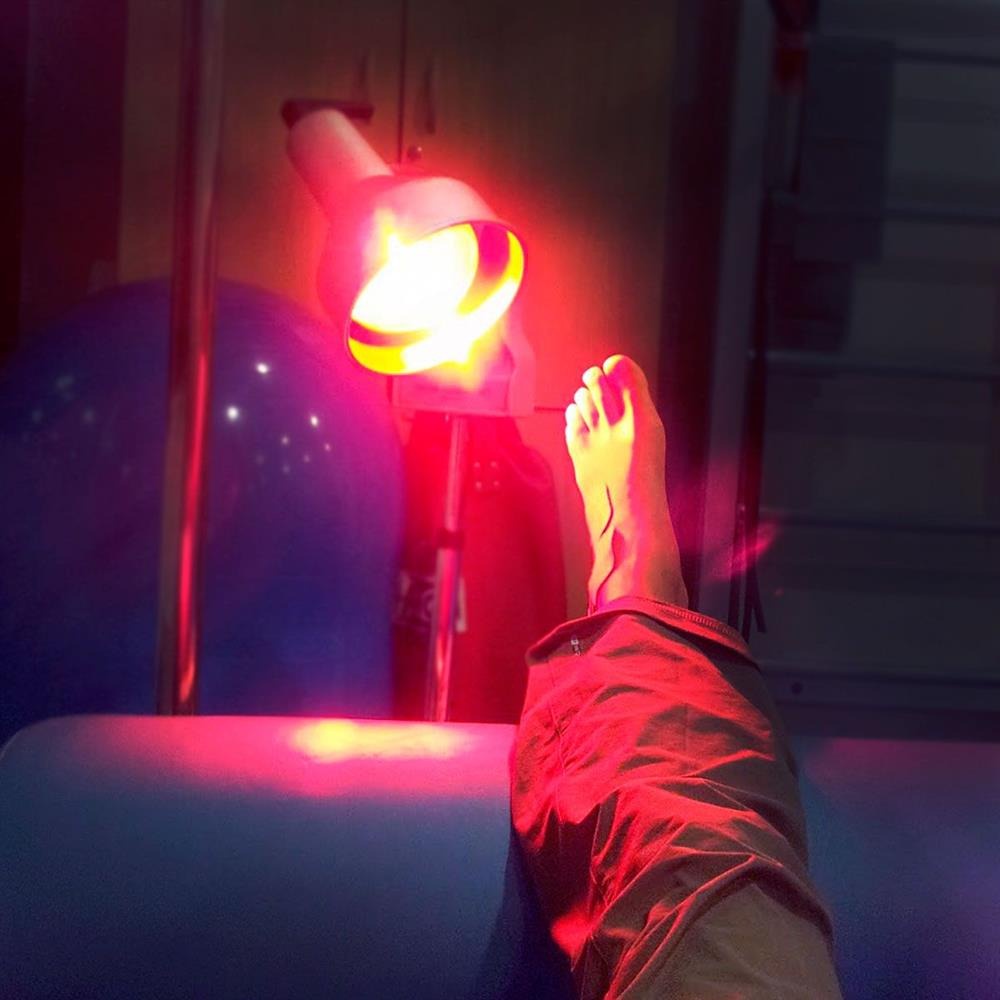 Suporte Infrared De Pedestal Com Dimmer com Lampada Infraphil 220v 150w ...