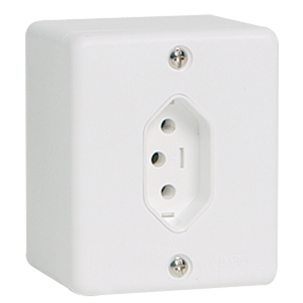 Tomada Simples 20a Externa Para Canaleta Ilumi | Shopee Brasil