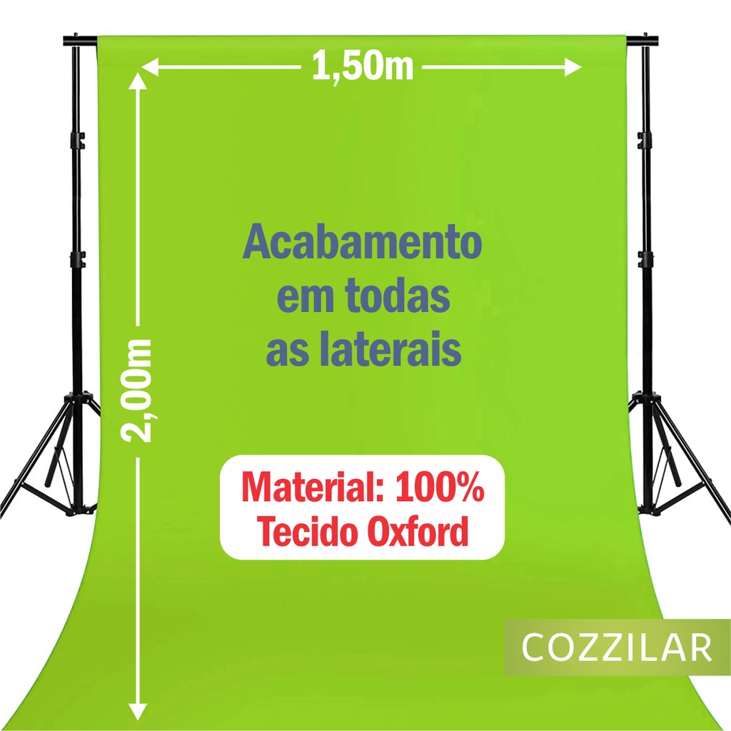 Fundo Infinito Fotográfico Foto Estudio COZZILAR 2,0m x 1,5m Em Tecido ...