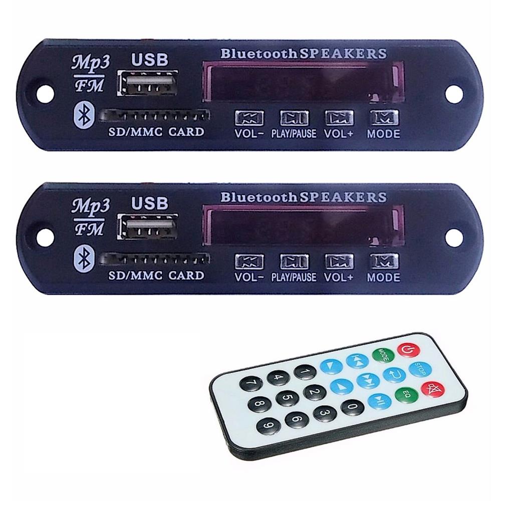 Kit 2 Placa P/ Amplificador - Modulo Usb Mp3 Bluetooth Pasta Pronta ...