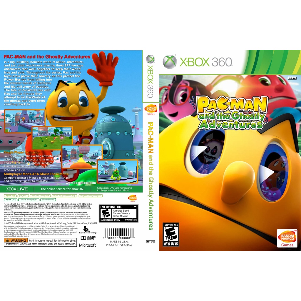 Pac-Man And The Ghostly Adventures [ Xbox 360 LT 3..0 ou RGH 3.0 ...