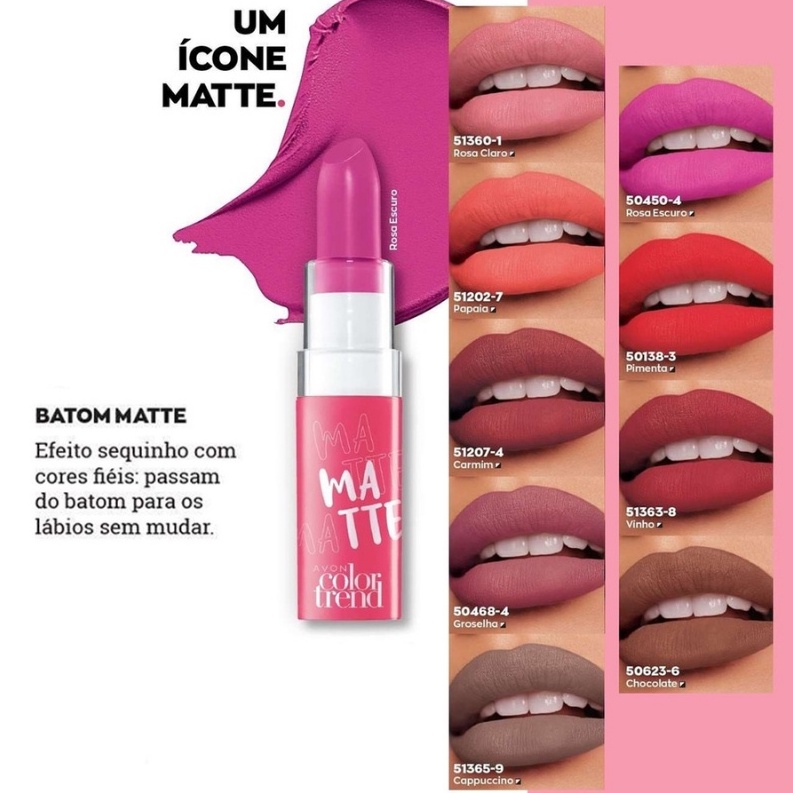 Batom Matte Avon Color Trend FPS 15 - 3,6g | Shopee Brasil