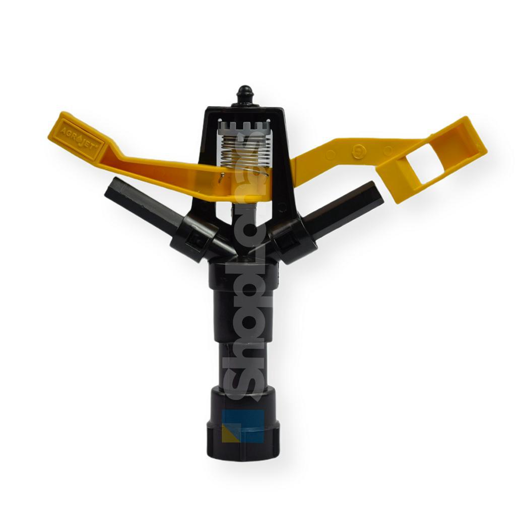 Kit com 5 Aspersor Agrícola Irrigação 4mm Preto Agrojet com Regulagem ...