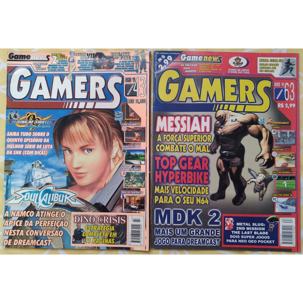 Revistas Gamers 43 e 63 (2 edições) | Shopee Brasil