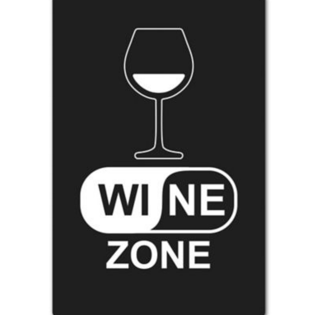 Quadro Placa Decorativa Wine Zone para decorar ambientes | Shopee Brasil
