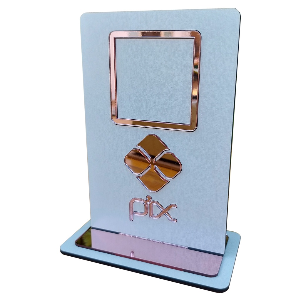 Mini Display / Placa de QR Code Personalizado - Você escolhe as cores ...