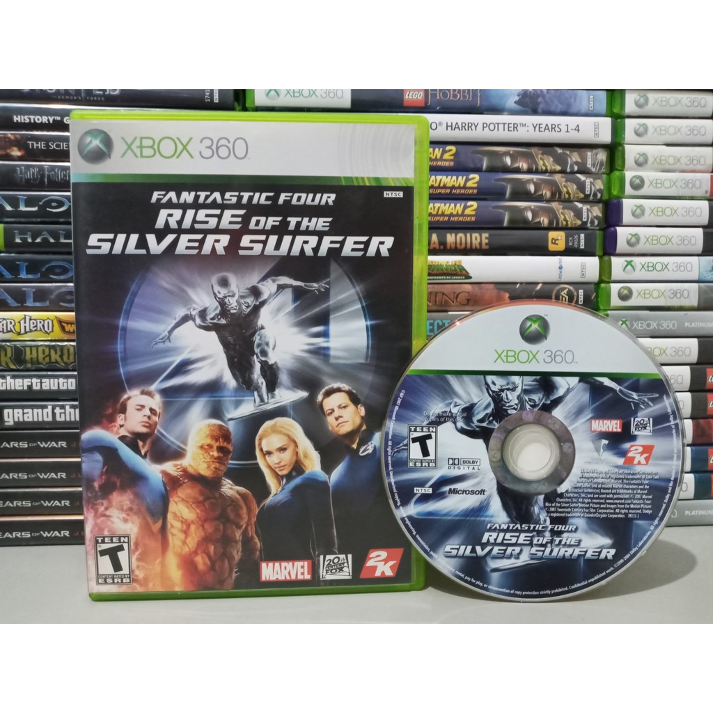 O Quarteto Fantastico eo Surfista Prateado Xbox 360 Jogo Original ...