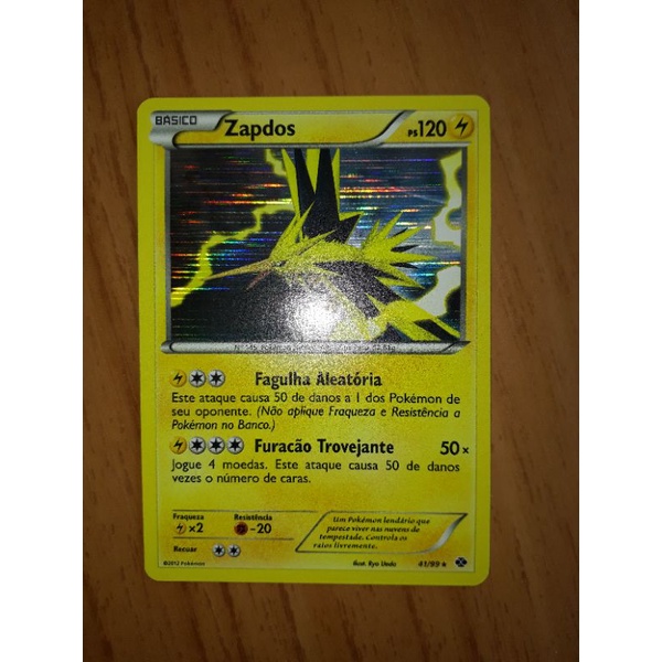 Card Pokémon Zapdos Foil Original e Nova | Shopee Brasil