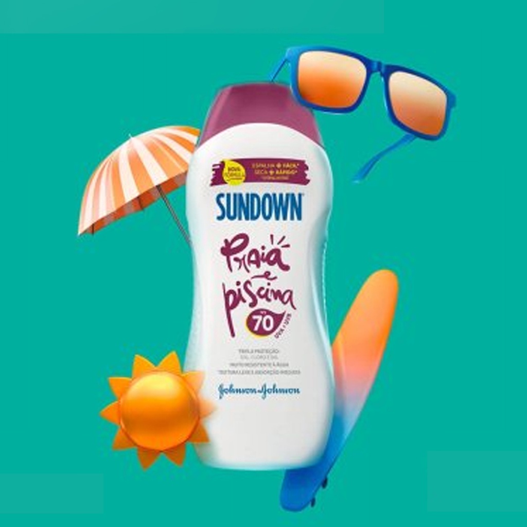 Protetor Solar Sundown Praia e Piscina Fps 70 - 200ml | Shopee Brasil