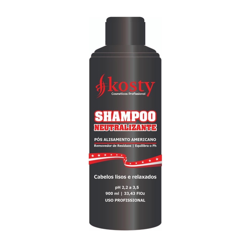 SHAMPOO PÓS ALISANTE OU ALISAMENTO AMERICANO KOSTY 900ML | Shopee Brasil