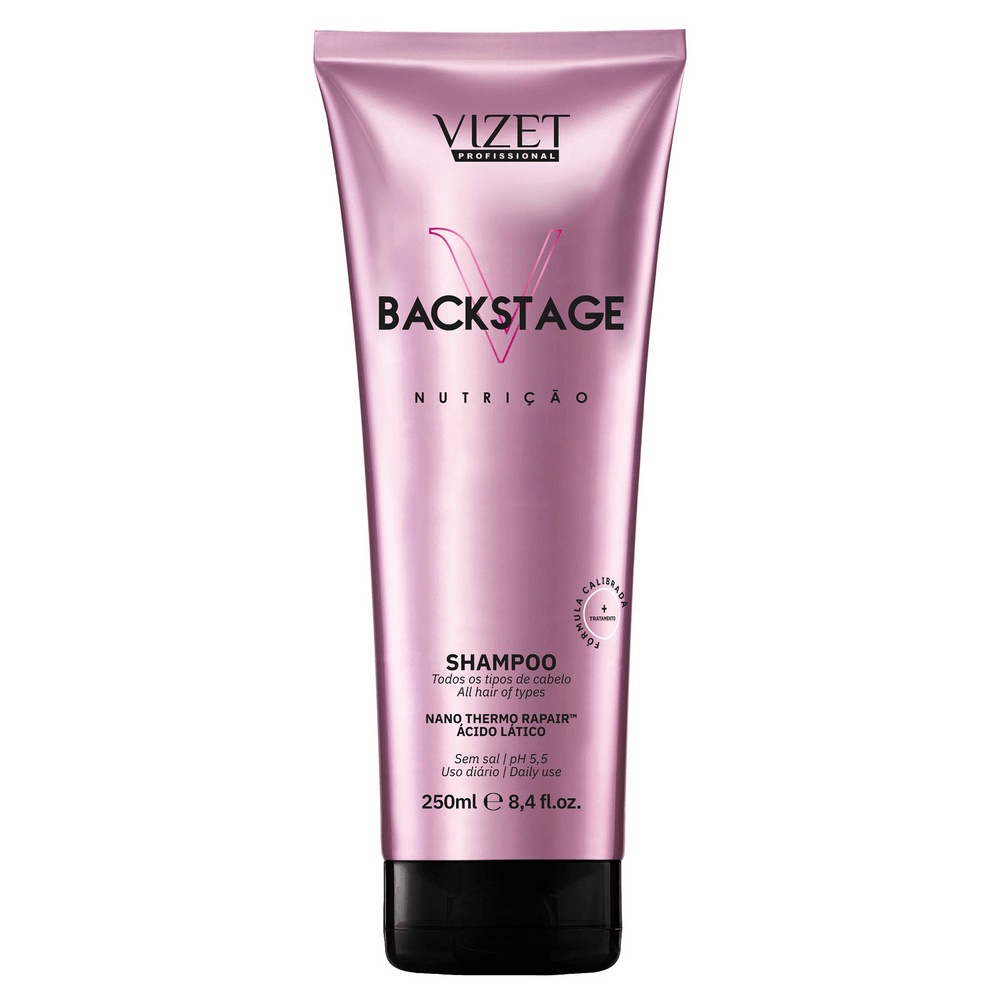 KIT COM 3 Backstage Nutrição Shampoo Home Care 250ml | Shopee Brasil