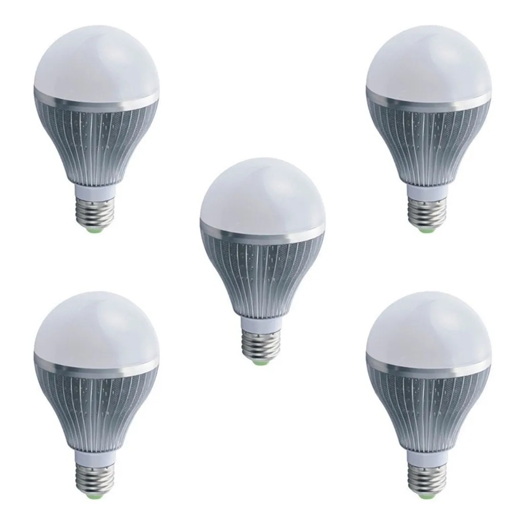 Kit 5 Lâmpadas LED Bulbo 3W Luz | Shopee Brasil